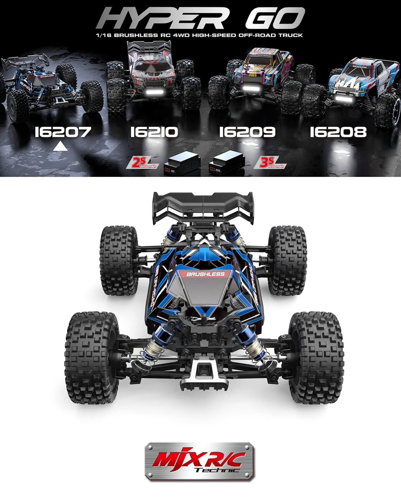 MJX Hyper GO 16207 Brushless RC Cars – MJX Hyper Go Rc Car Official Website